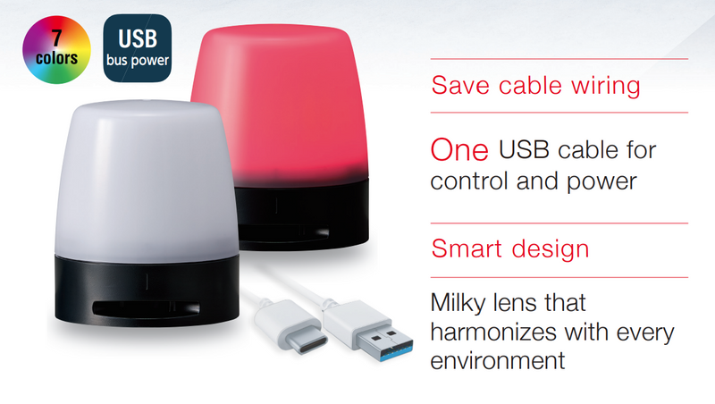 PATLITE SIGNALFX NE-USB USB Controlled Multicolour Signal & Alarm Beac ...